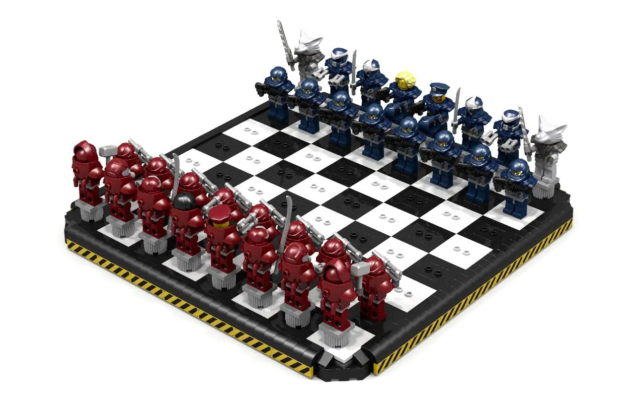 Blue Commandos vs. Red Marines Chess set | LEGO® Ideas