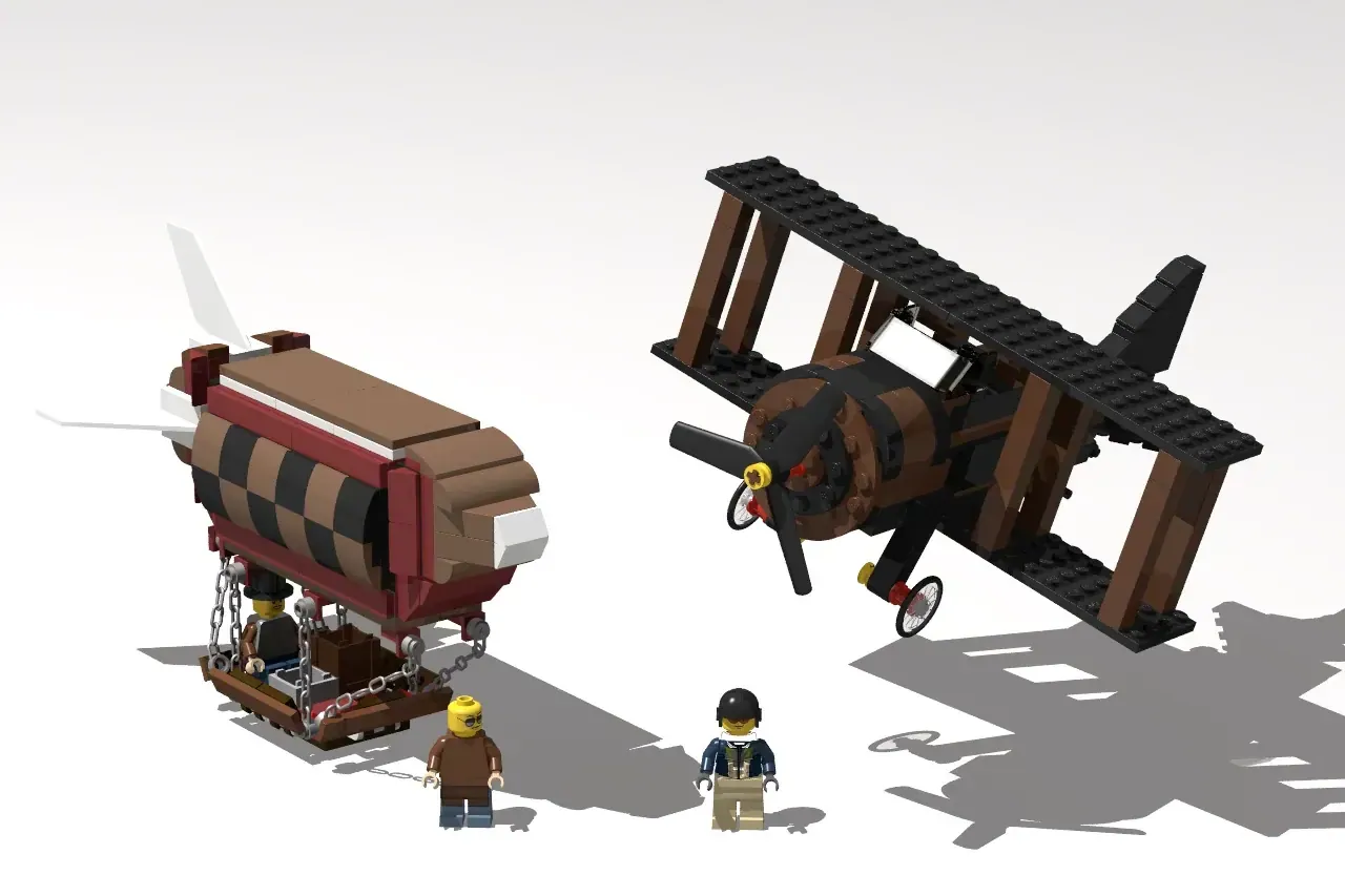 Old Blimp and Plane | LEGO® Ideas
