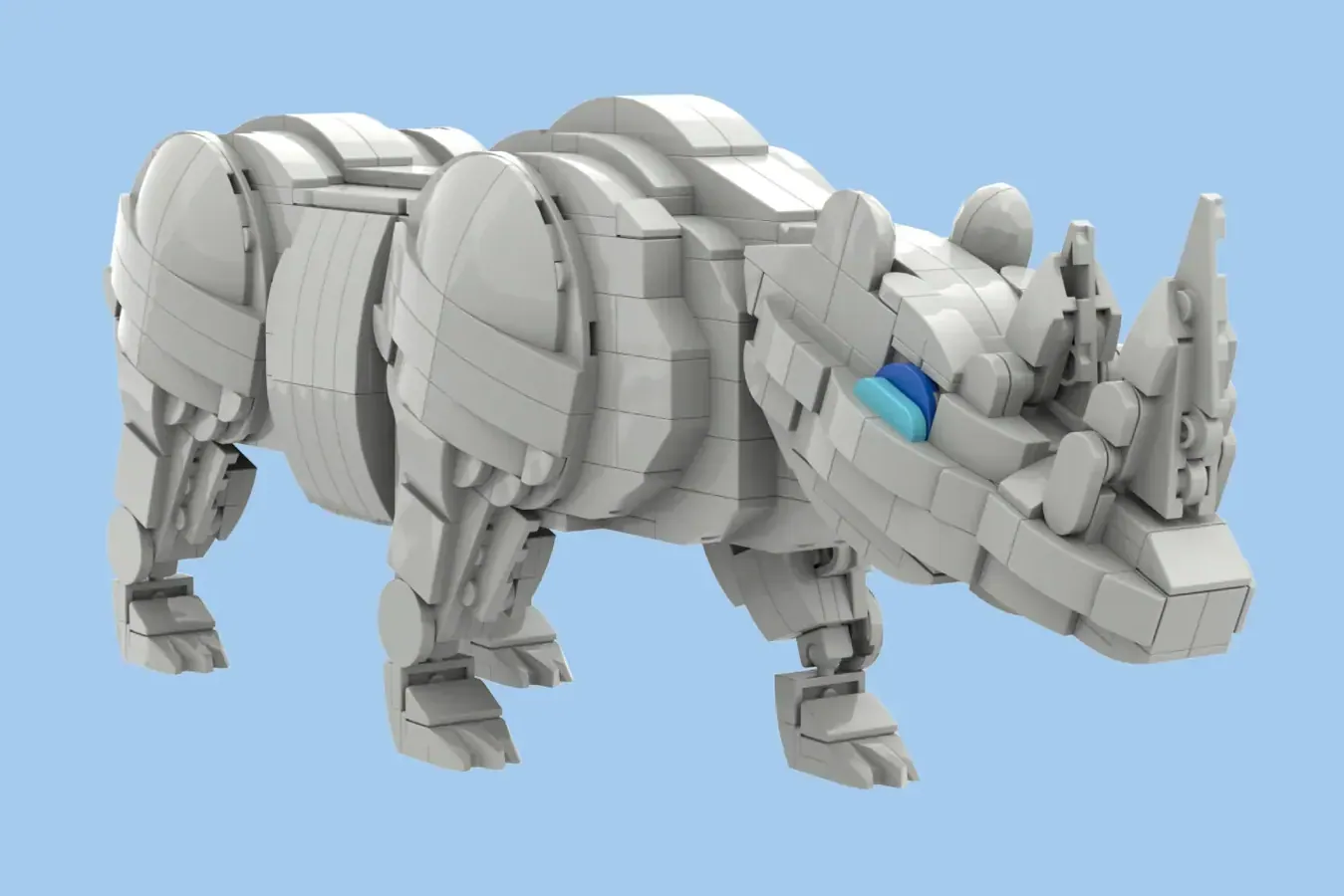 A Blue-Eyed Rhino | LEGO® Ideas
