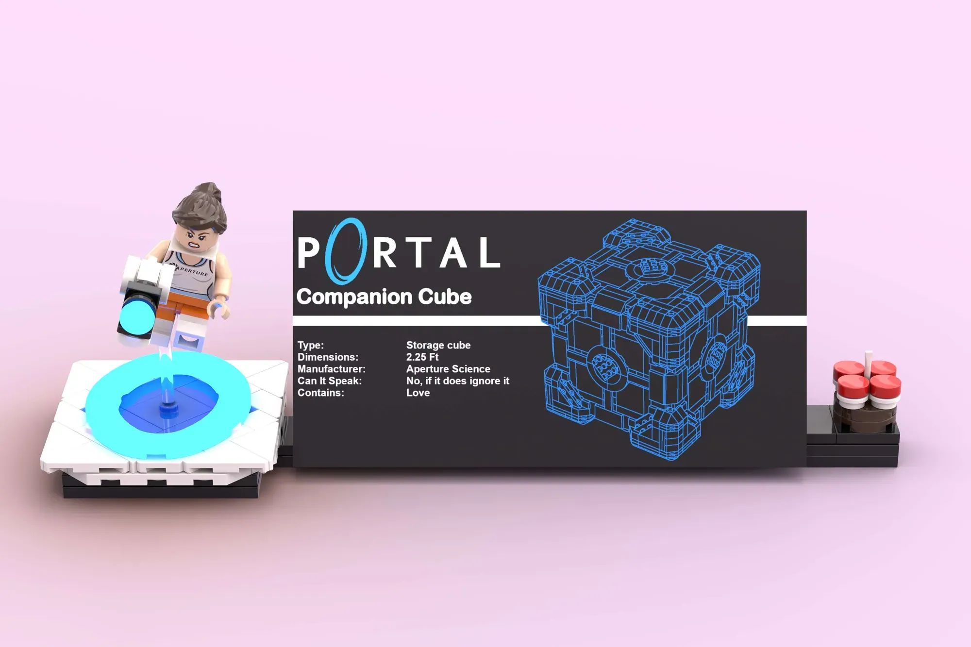 Portal Companion Cube | LEGO® Ideas