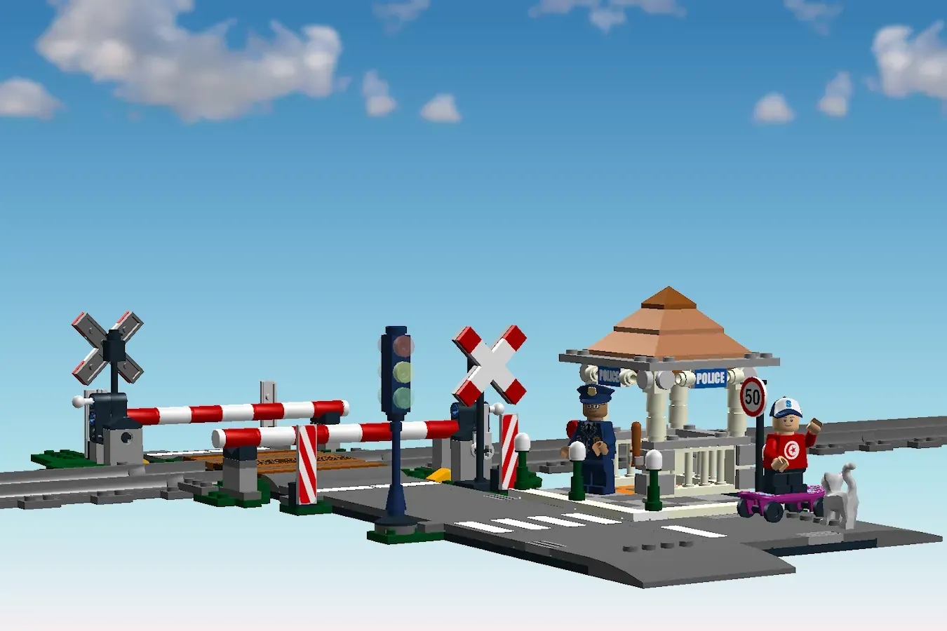 Level Crossing and Police Guardhouse With New City Road Plates [LDD ...