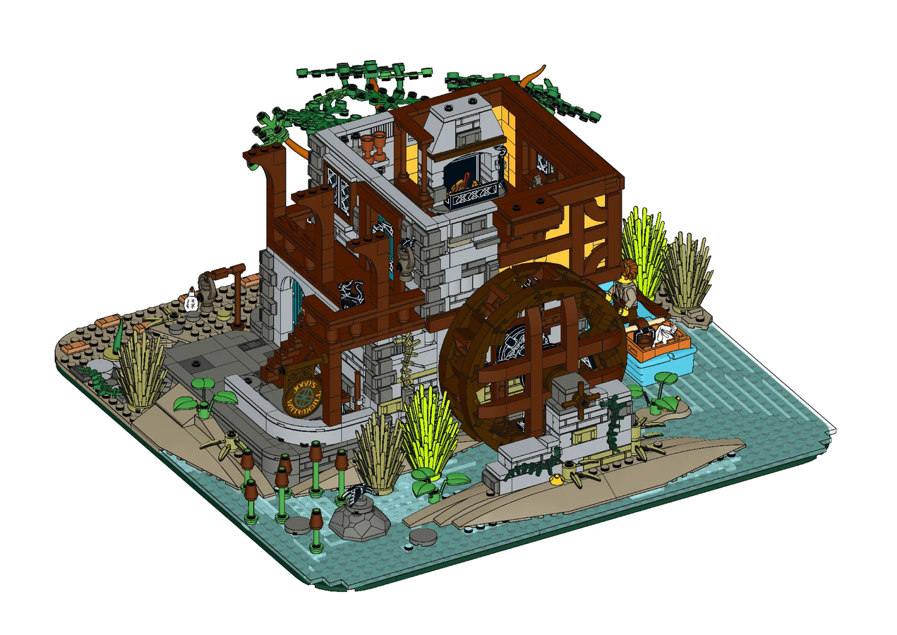 10K CLUB INTERVIEW: John's Medieval Watermill by Maria Kalaoglou | LEGO ...