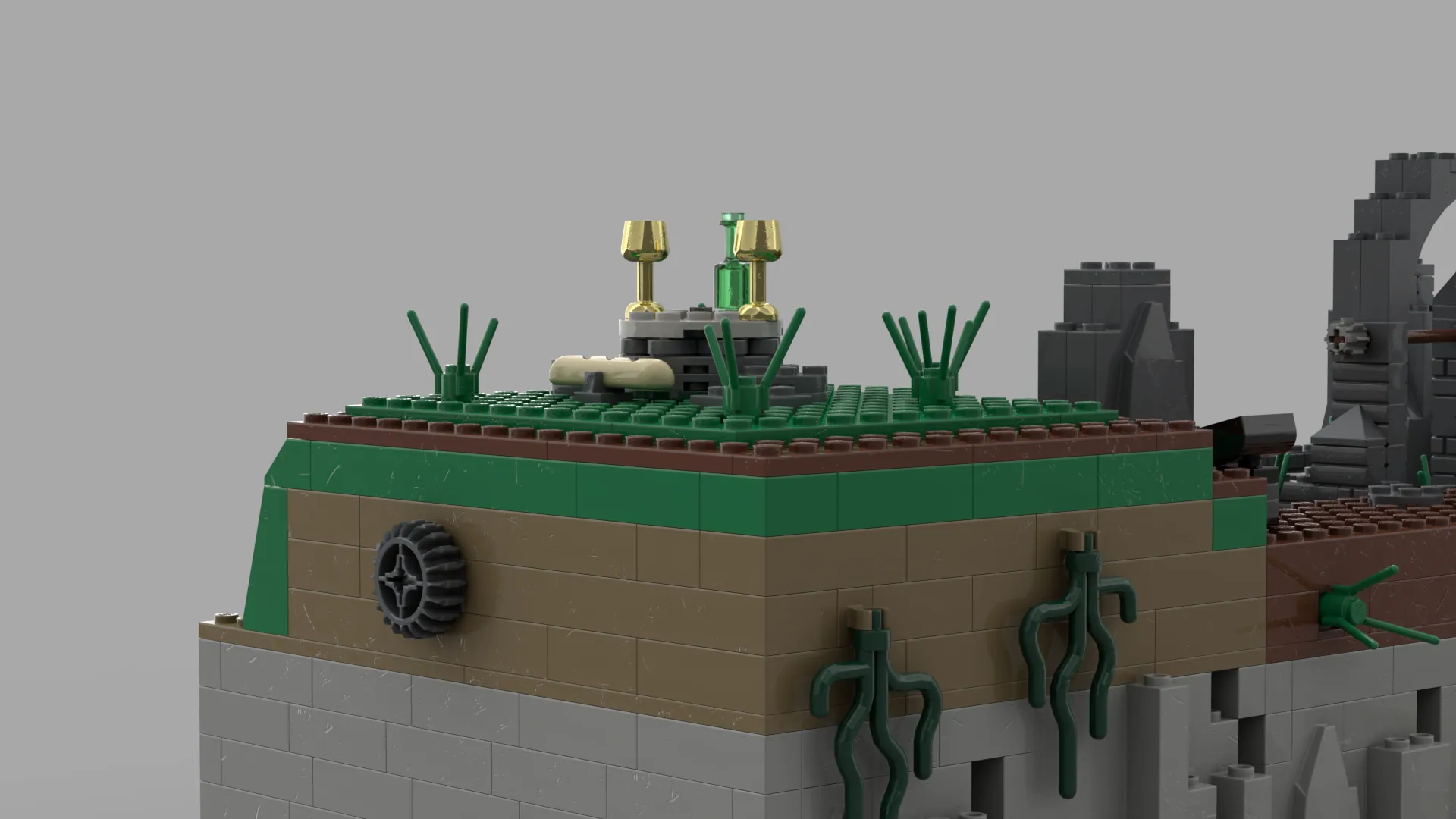 The Princess Bride: Modular Cliffs of Insanity | LEGO® Ideas