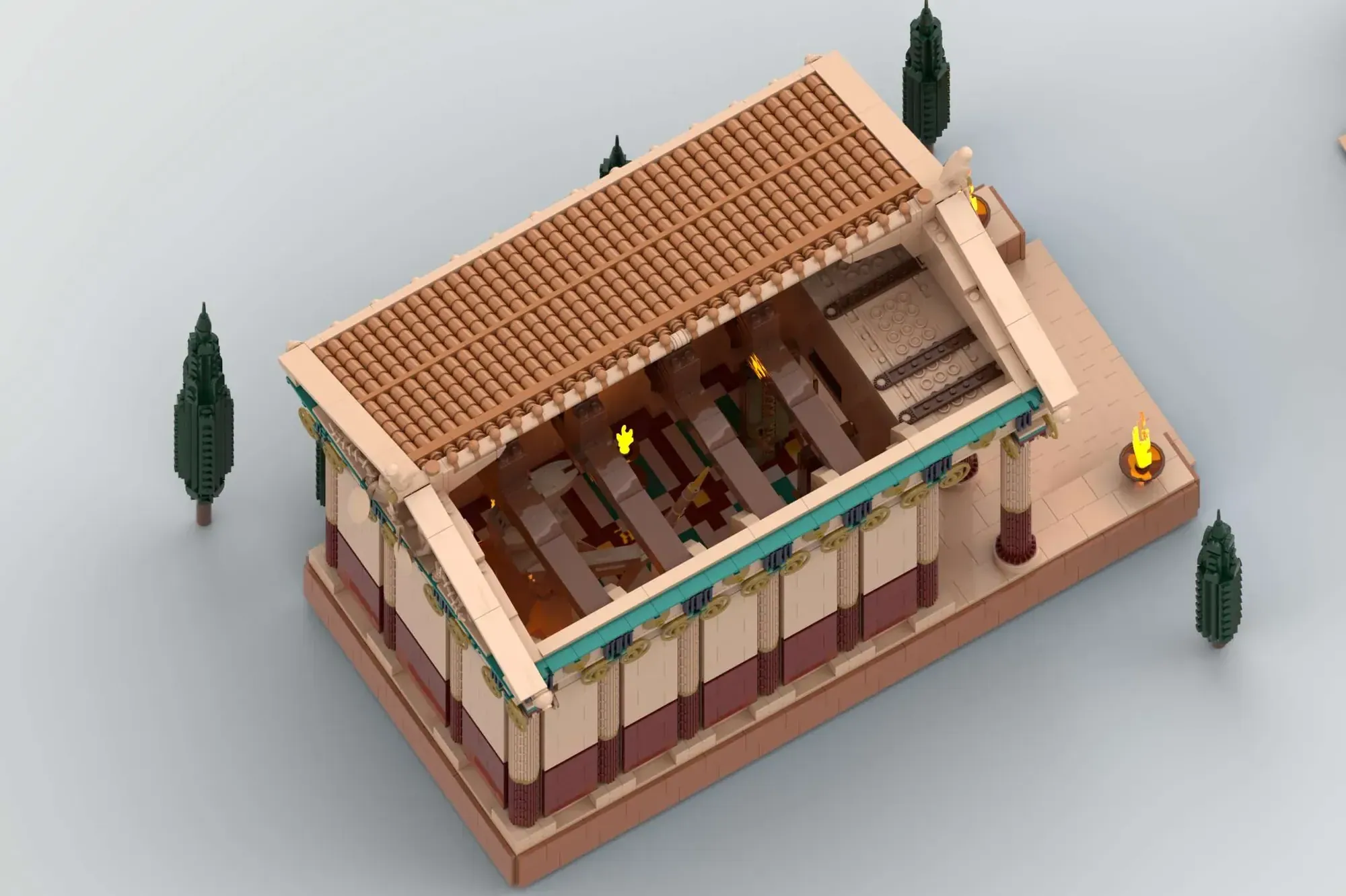 Greek Temple - Temple of Athena Promachos | LEGO® Ideas