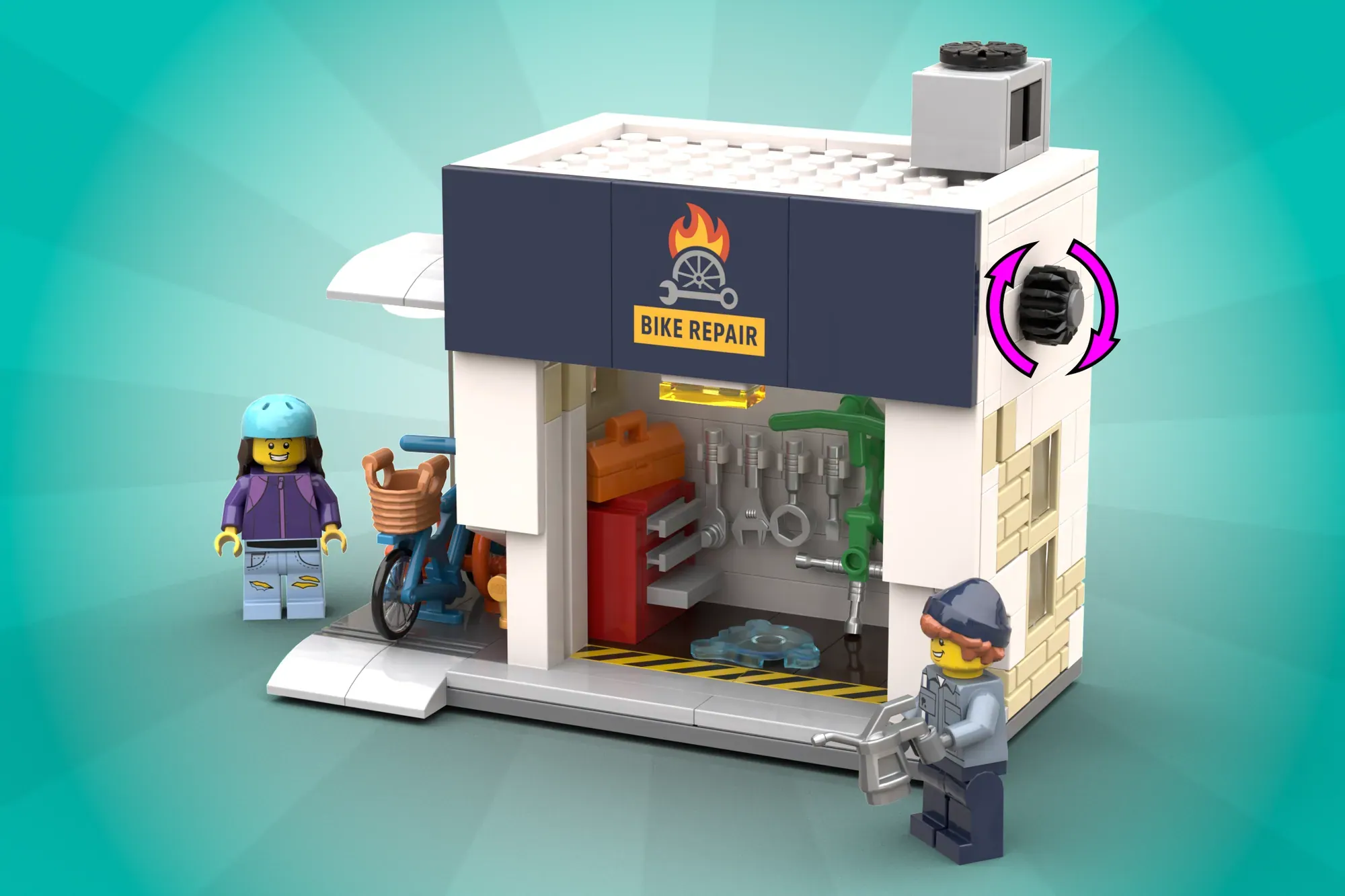 Bicycle Repair Kiosk | LEGO® Ideas