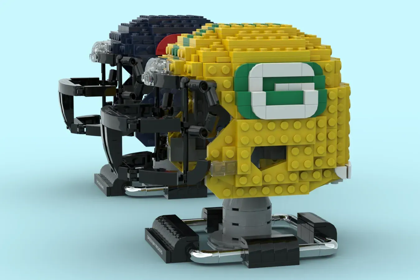 Packers and Bears NFL Helmets | LEGO® Ideas