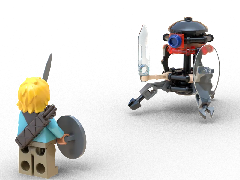 Link VS Guardian scout - The legend of Zelda: Breath of the wild | LEGO ...
