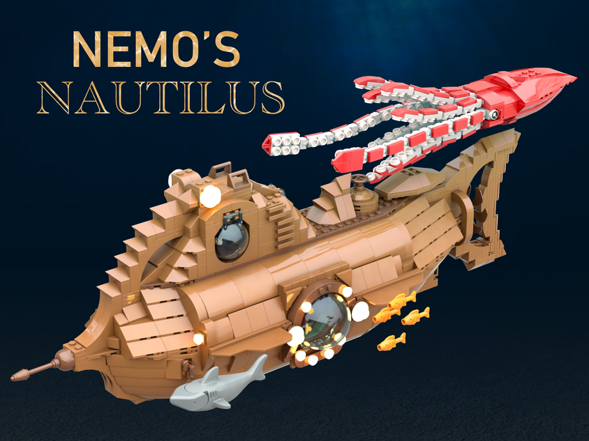 20000 Leguas De Viaje Submarino Lego Nautilus 2019 Disney D23 One Of A