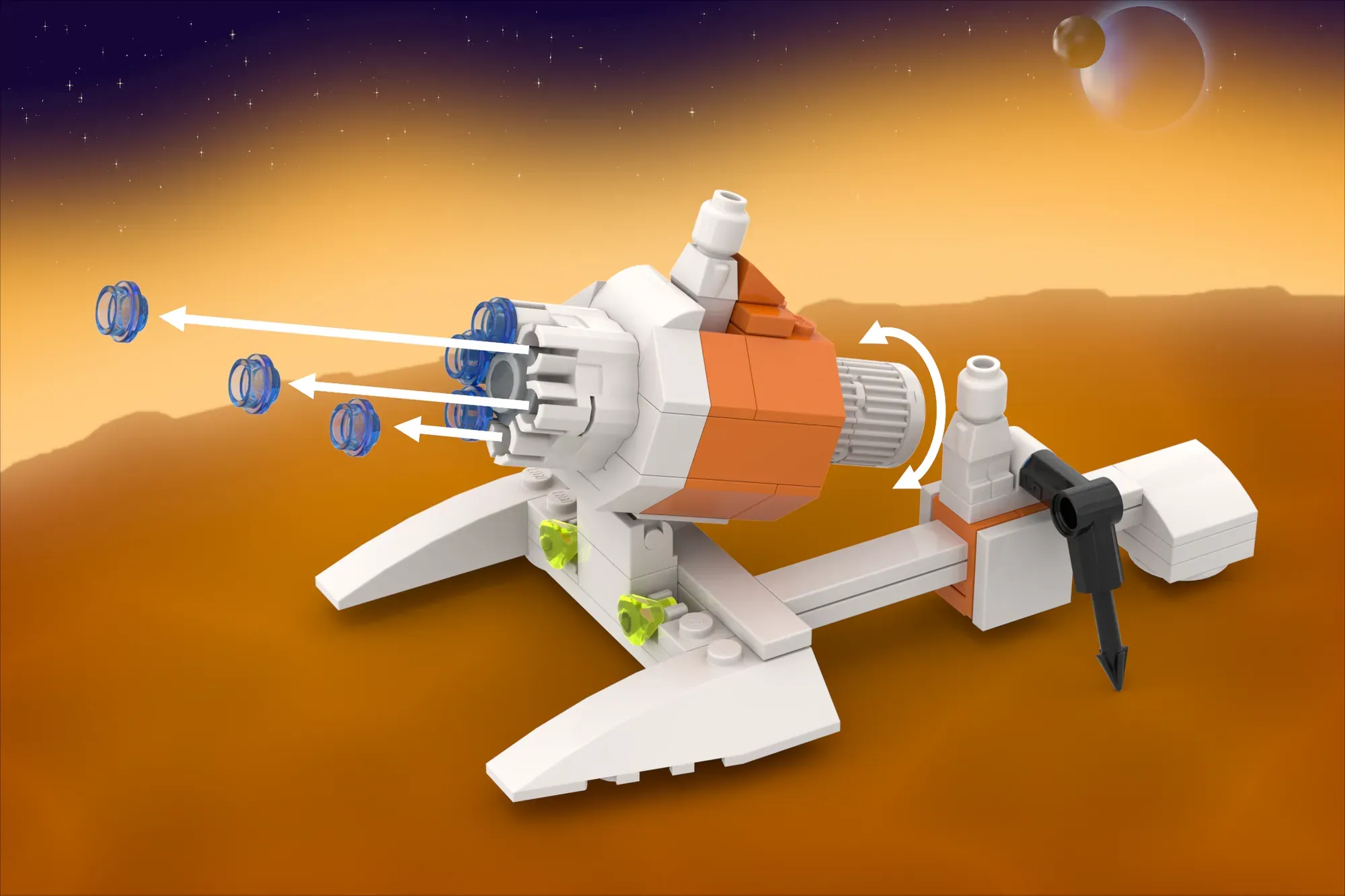 Microscale Mars Mission ETX Alien Mothership | LEGO® Ideas