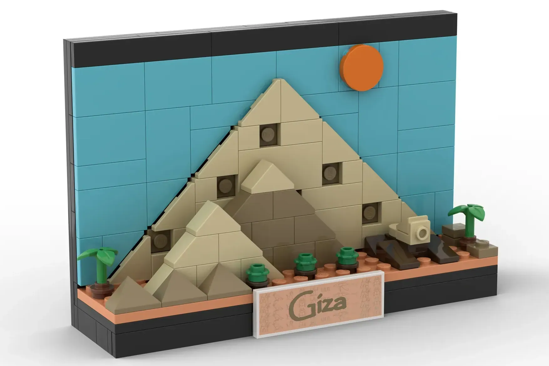 Giza Postcard - Pyramids and Sphinx | LEGO® Ideas