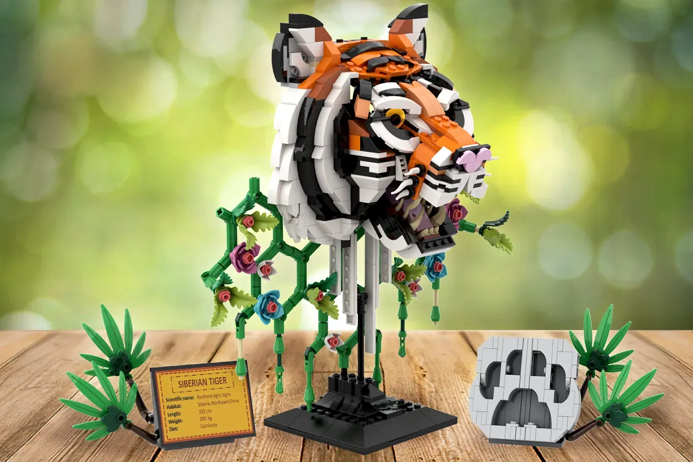 Tiger Head Sculpture Lego Ideas