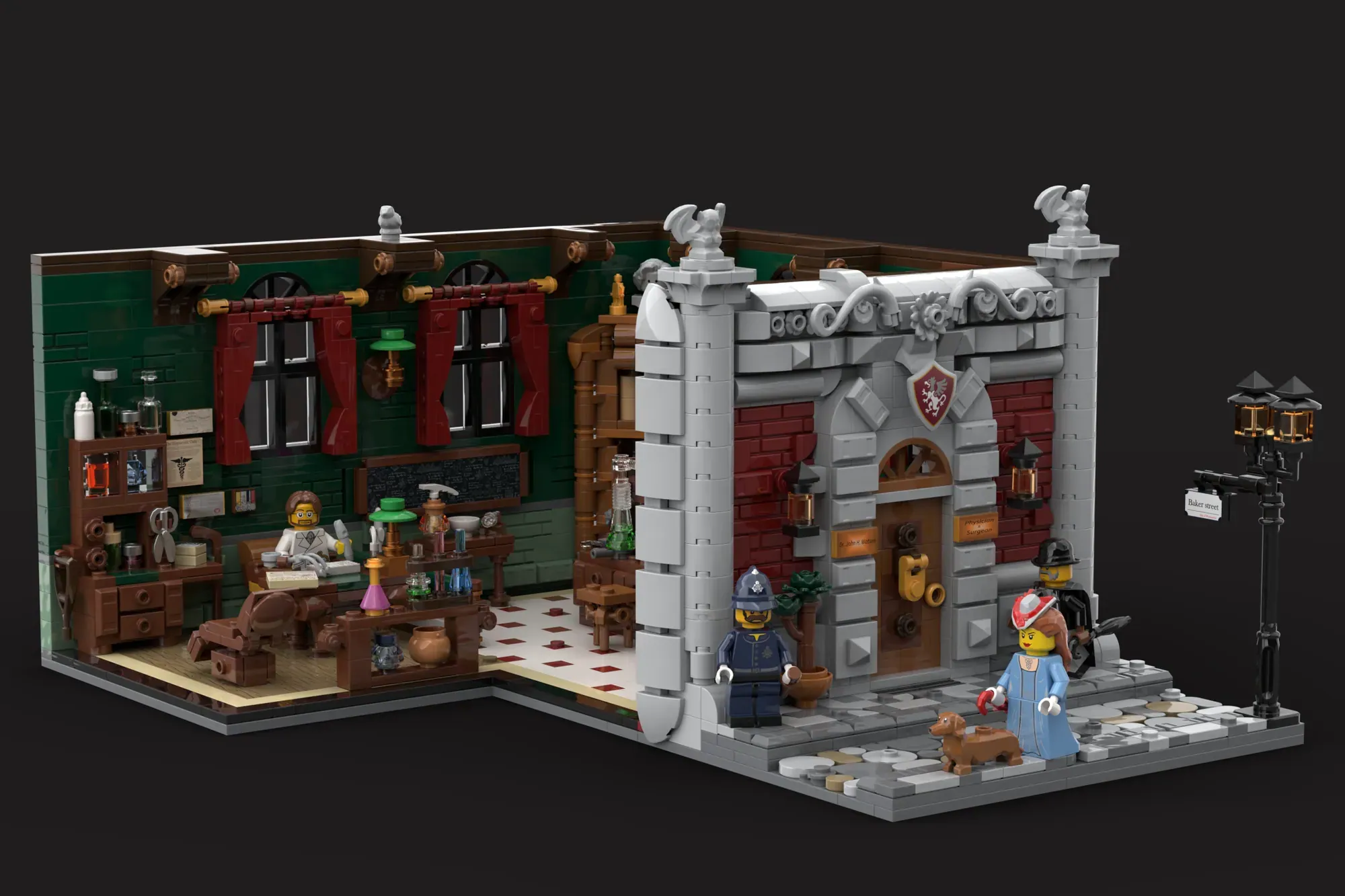 Doctor Watson’s Office: A 19th Century Victorian House | LEGO® Ideas