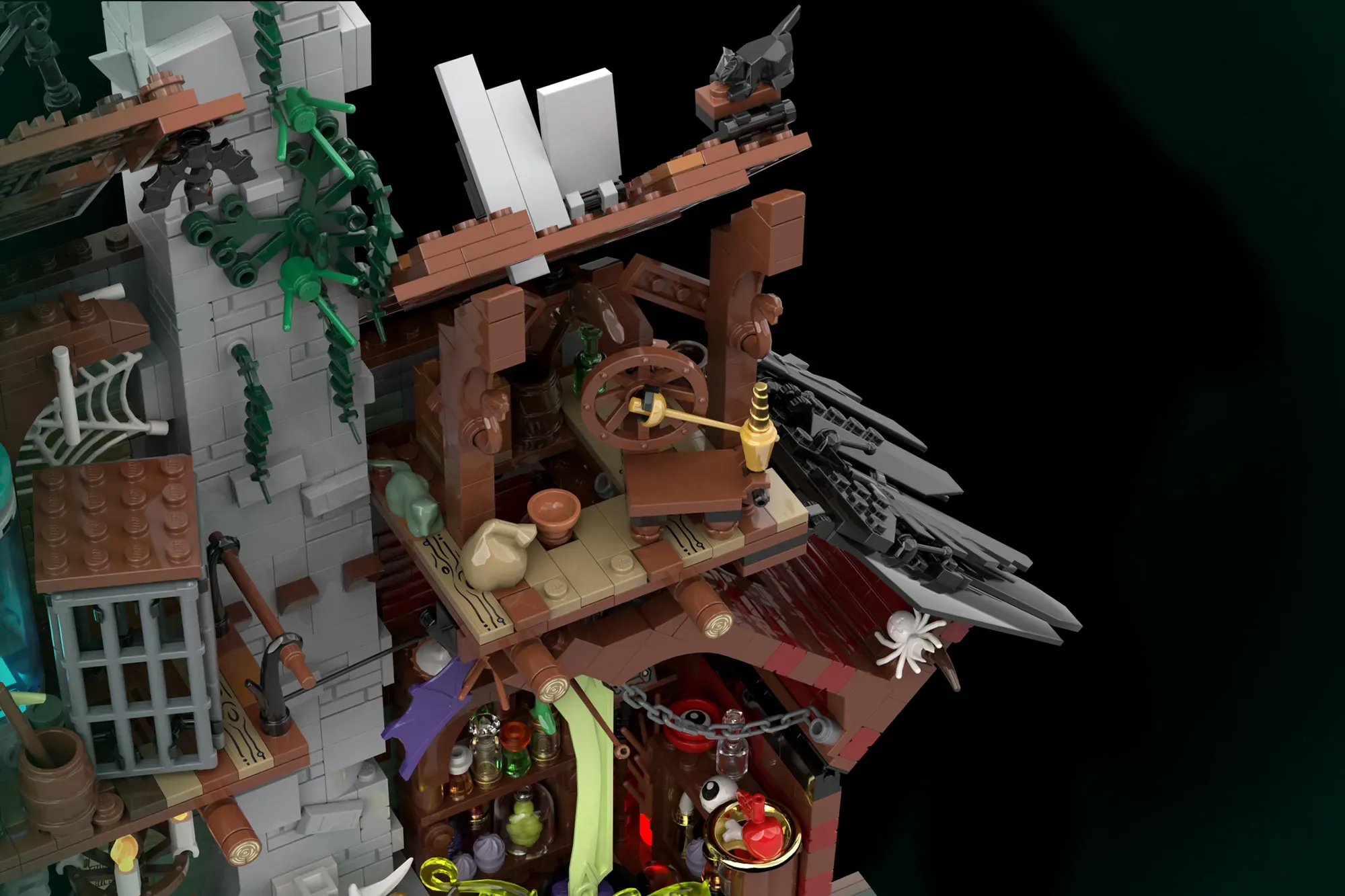 Baba Yaga`s Chicken Legged Hut With Hansel and Gretel | LEGO® Ideas