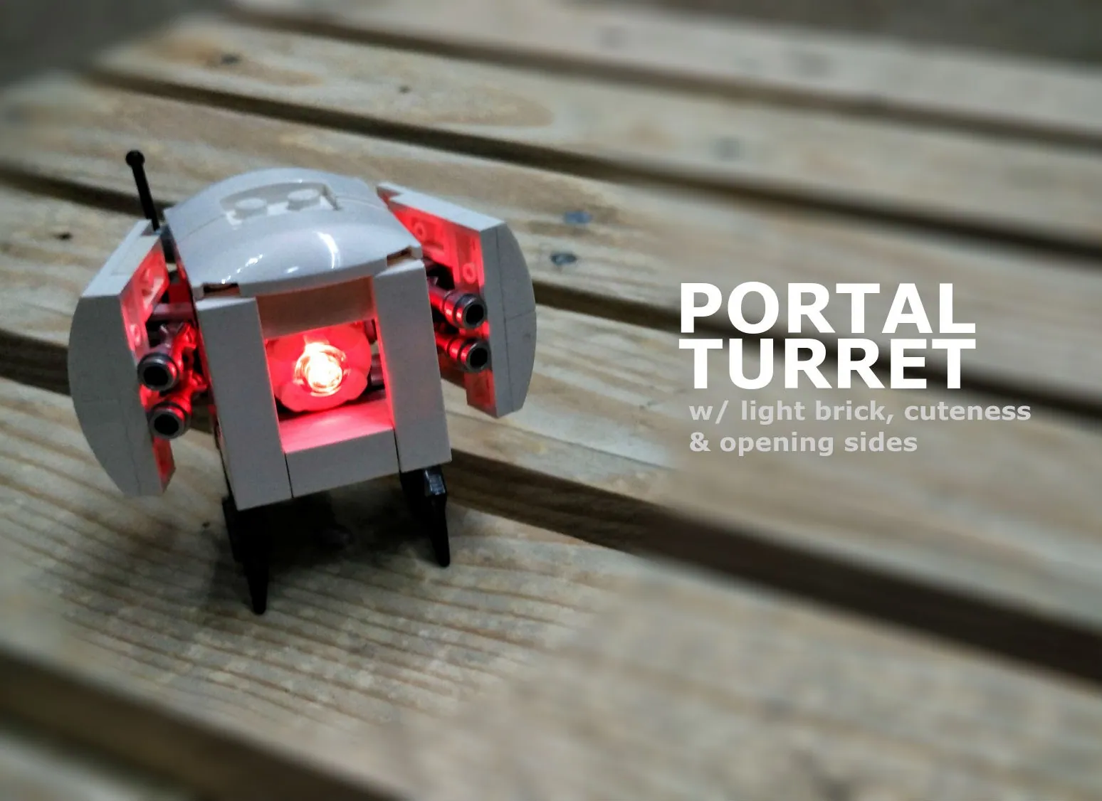 Portal Turret With Cuteness and Light | LEGO® Ideas