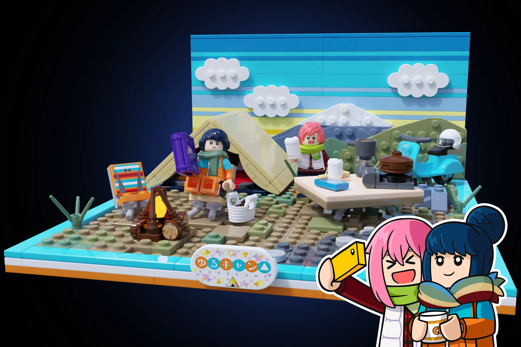 Mount Fuji and the Laid-Back Camp Girls! | LEGO® Ideas