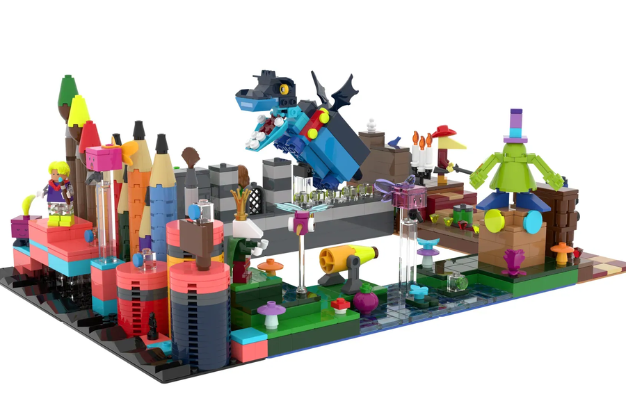 Rabbids Invasion Lego LOZ 9782 Rayman Raving Rabbid LOZ Blocks