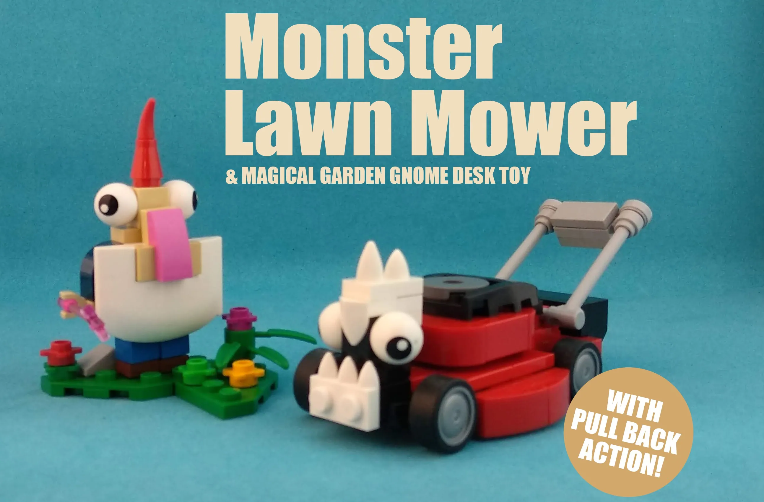 Monster Lawn Mower (with pull-back action) | LEGO® Ideas