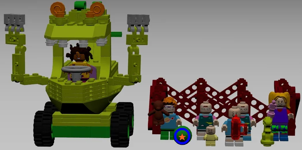 The Rugrats & Reptar Mobile | LEGO® Ideas