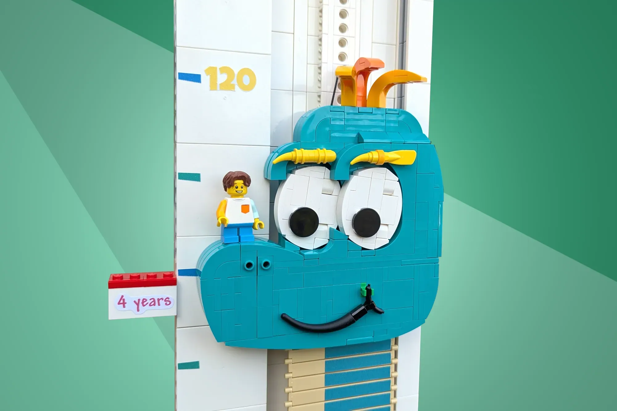 Height Chart for Children - Growing Dinosaur | LEGO® Ideas