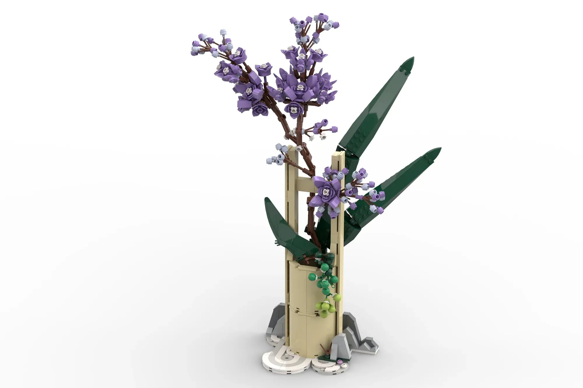 Bamboo Tube Floral Art | LEGO® Ideas