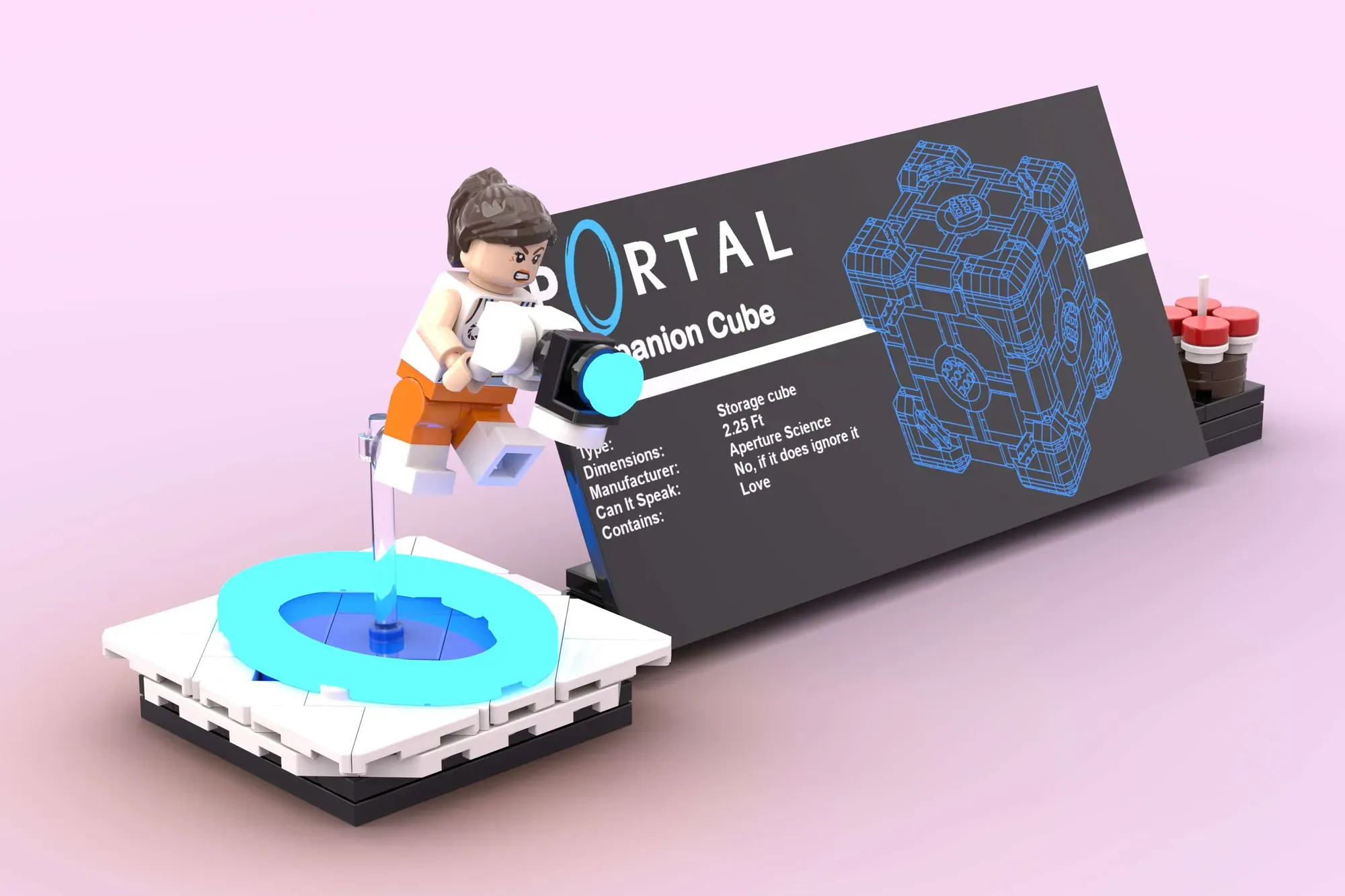 Portal Companion Cube | LEGO® Ideas