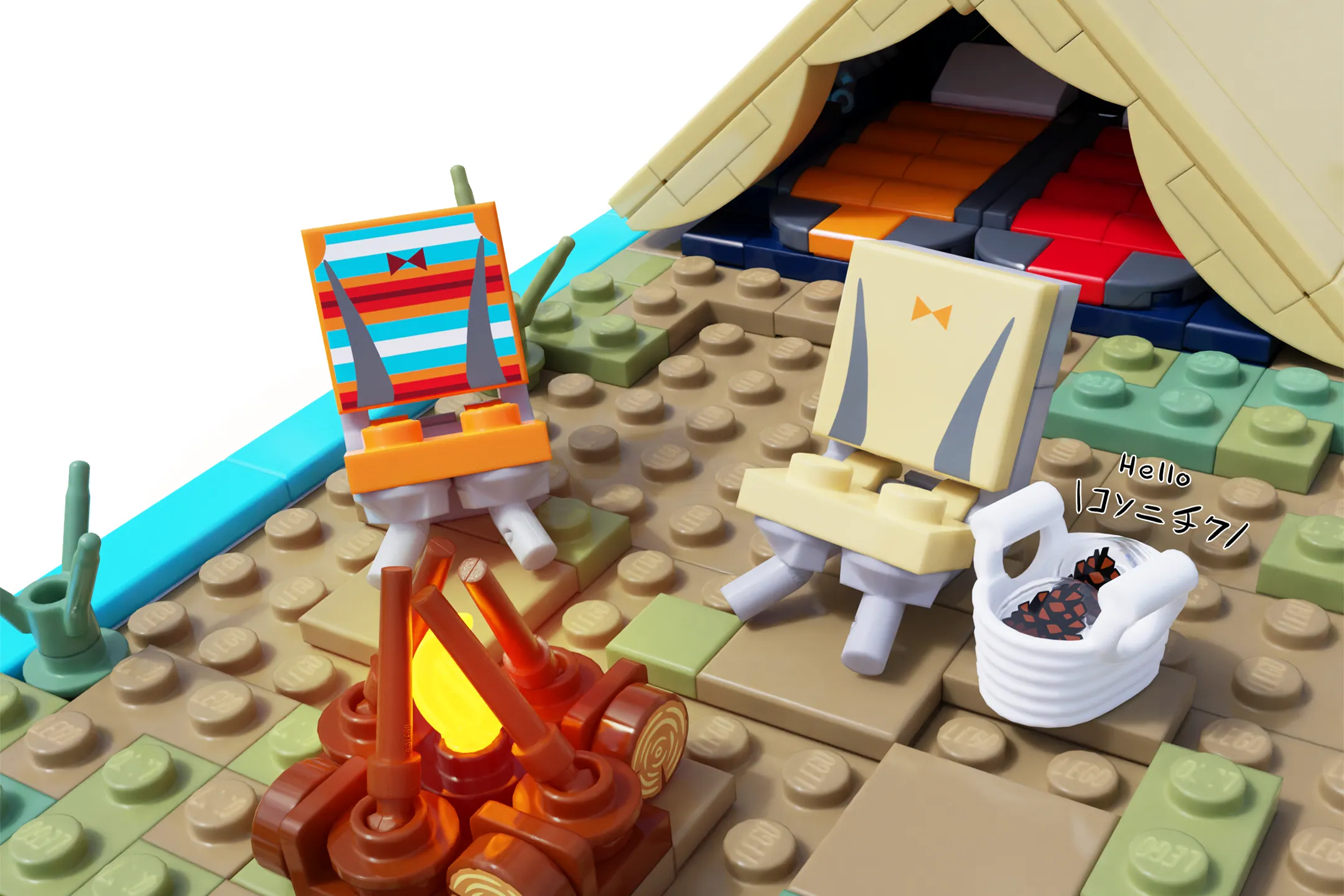 Mount Fuji and the Laid-Back Camp Girls! | LEGO® Ideas