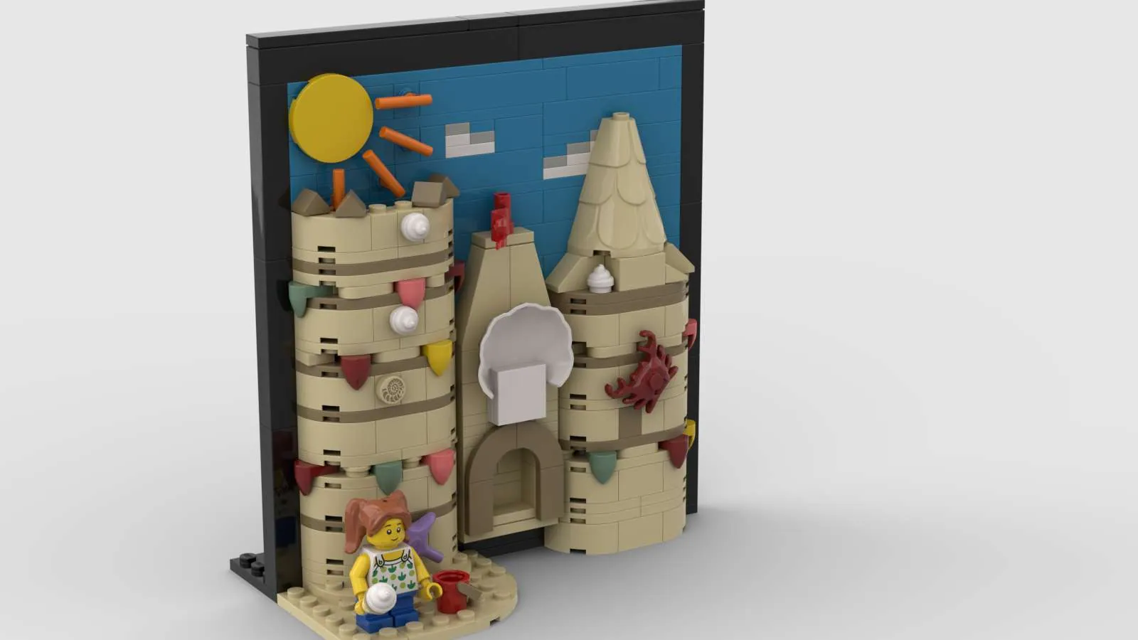 Sandcastle 3d Picture | LEGO® Ideas