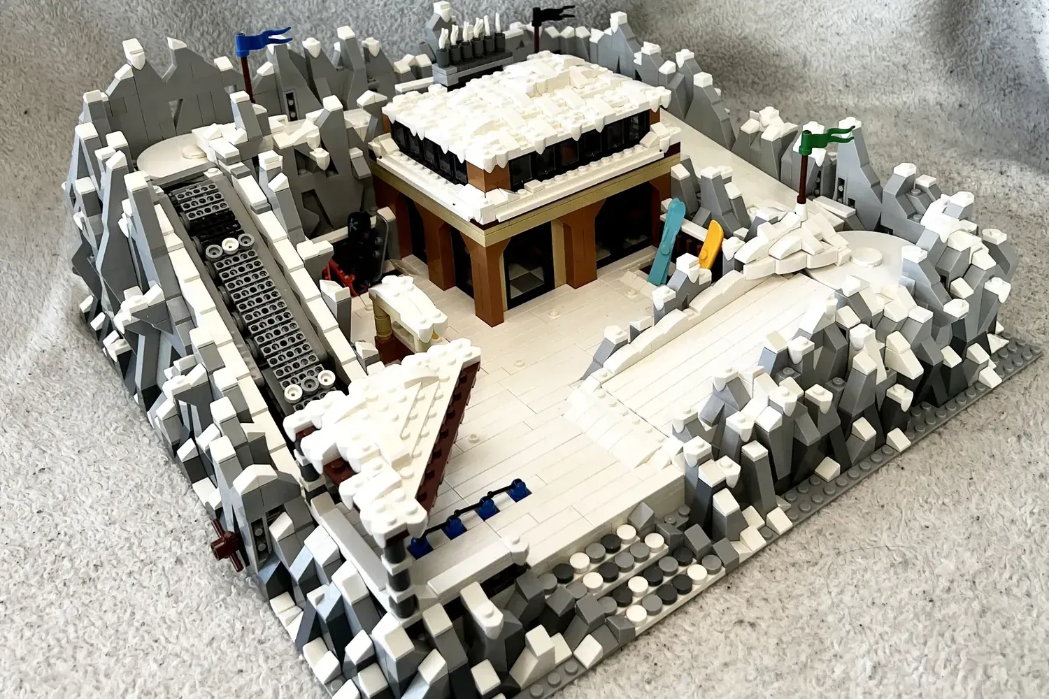 SnowBrick Mountain - Working Ski Resort | LEGO® Ideas