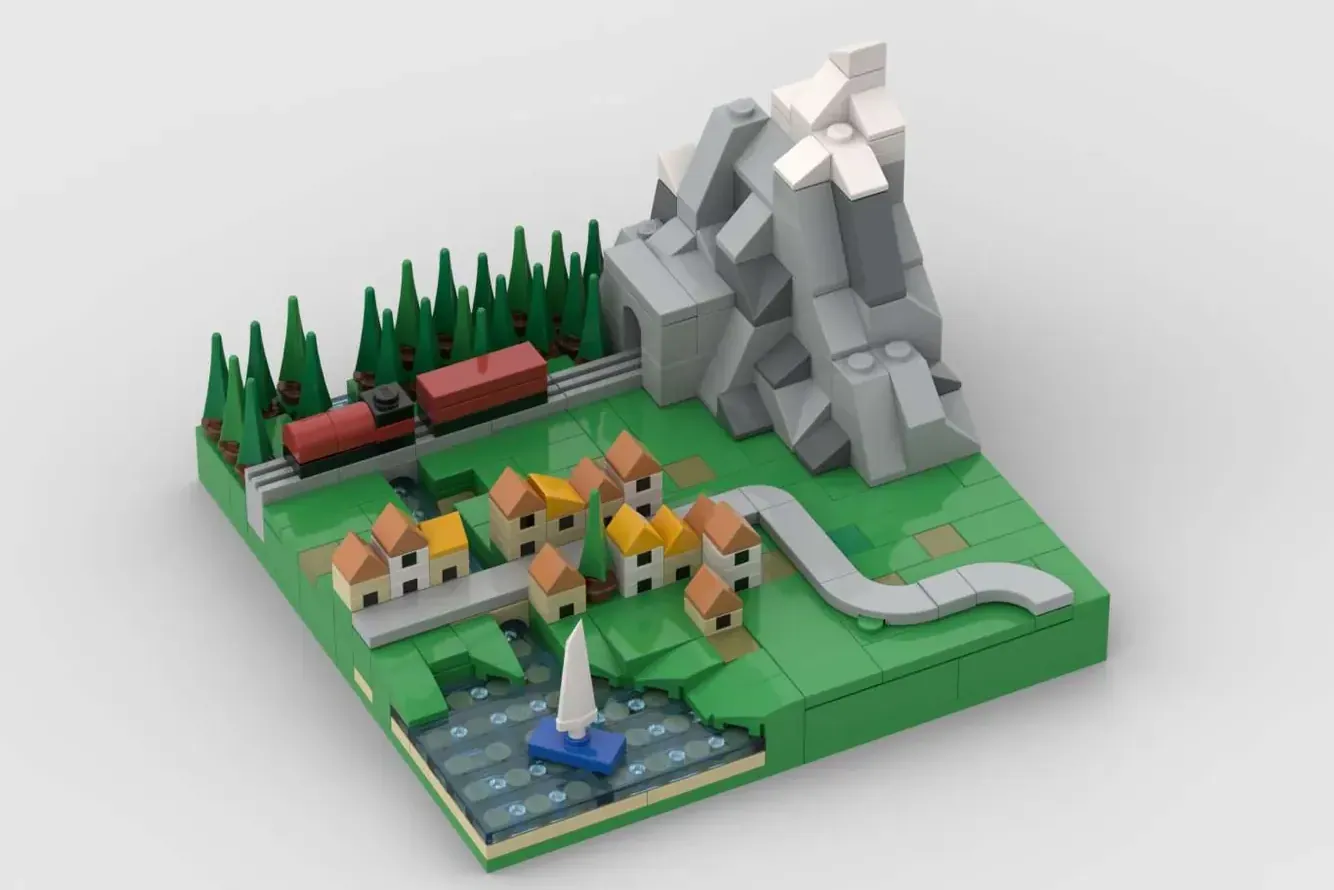 Train In The Mountain | LEGO® Ideas