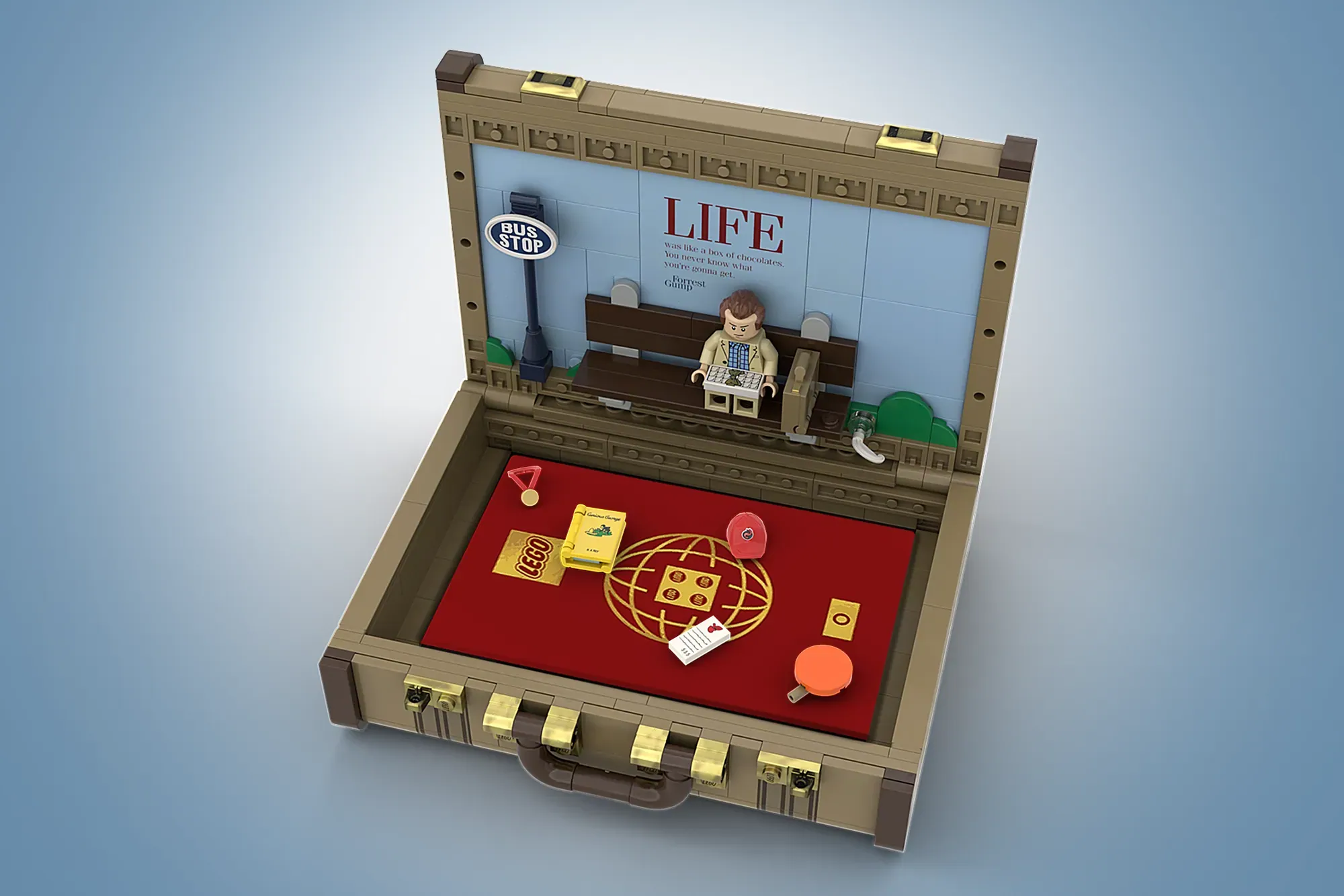 Forrest Gump – Suitcase of Memories | LEGO® Ideas