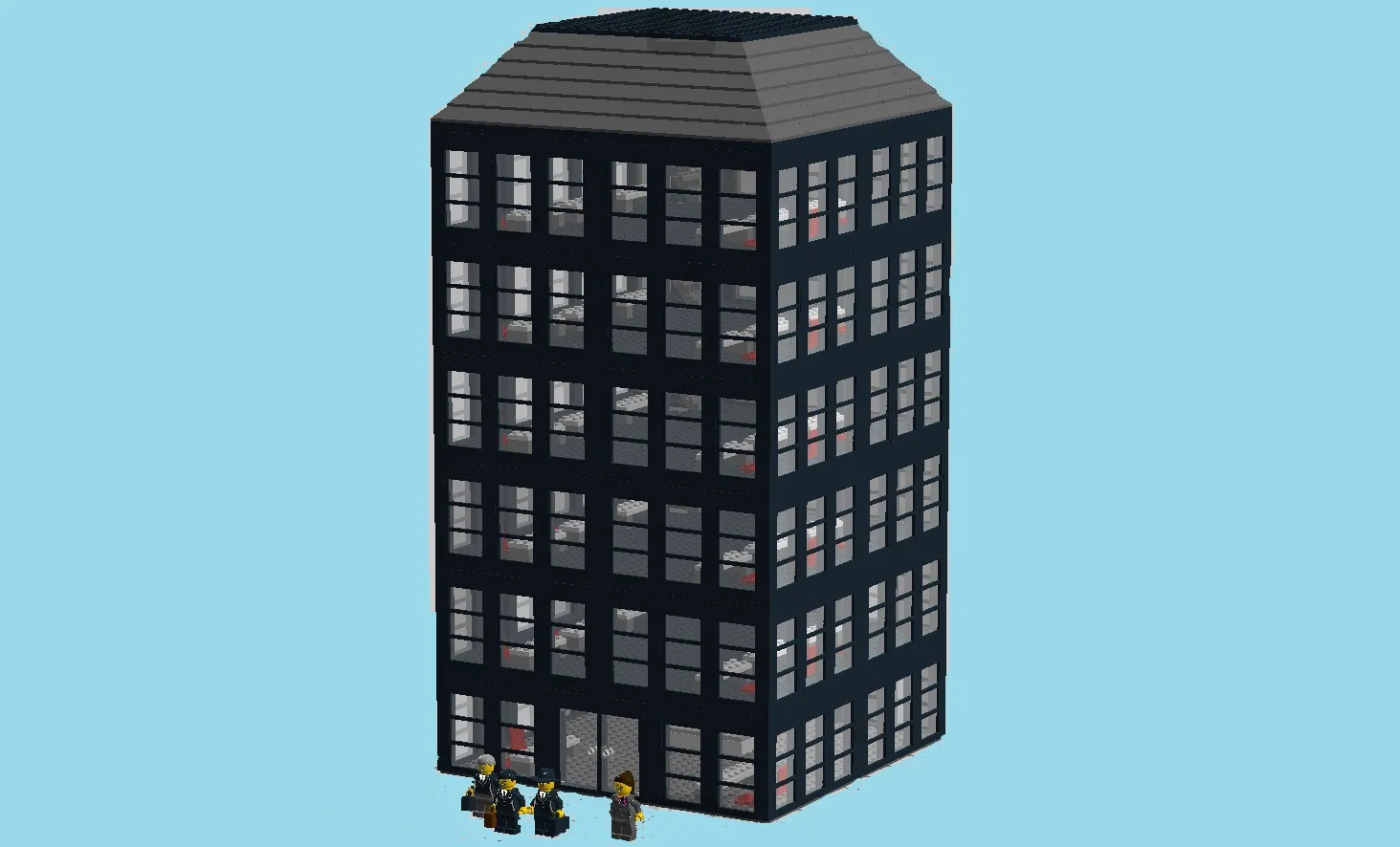Simple Lego Skyscrapers A Newly Finished Skyscraper Changes The