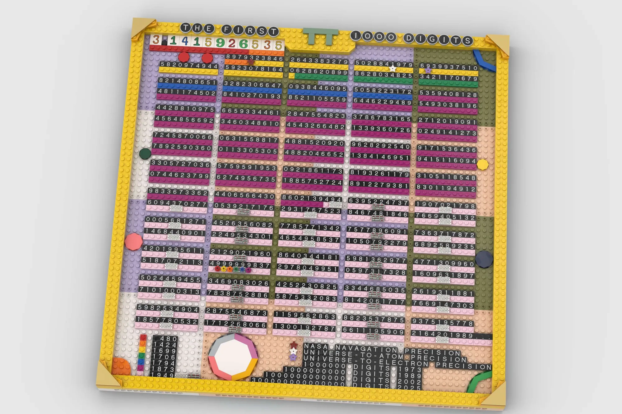 Π = 3.14159 ... — A LEGO Mathematical Mosaic | LEGO® Ideas