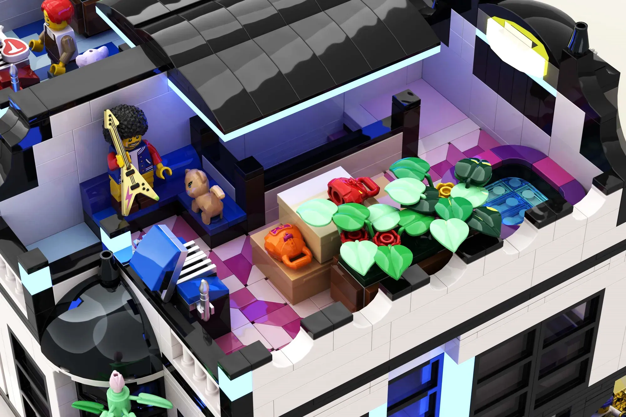 Modular: Duplex With Auto Dealer | LEGO® Ideas