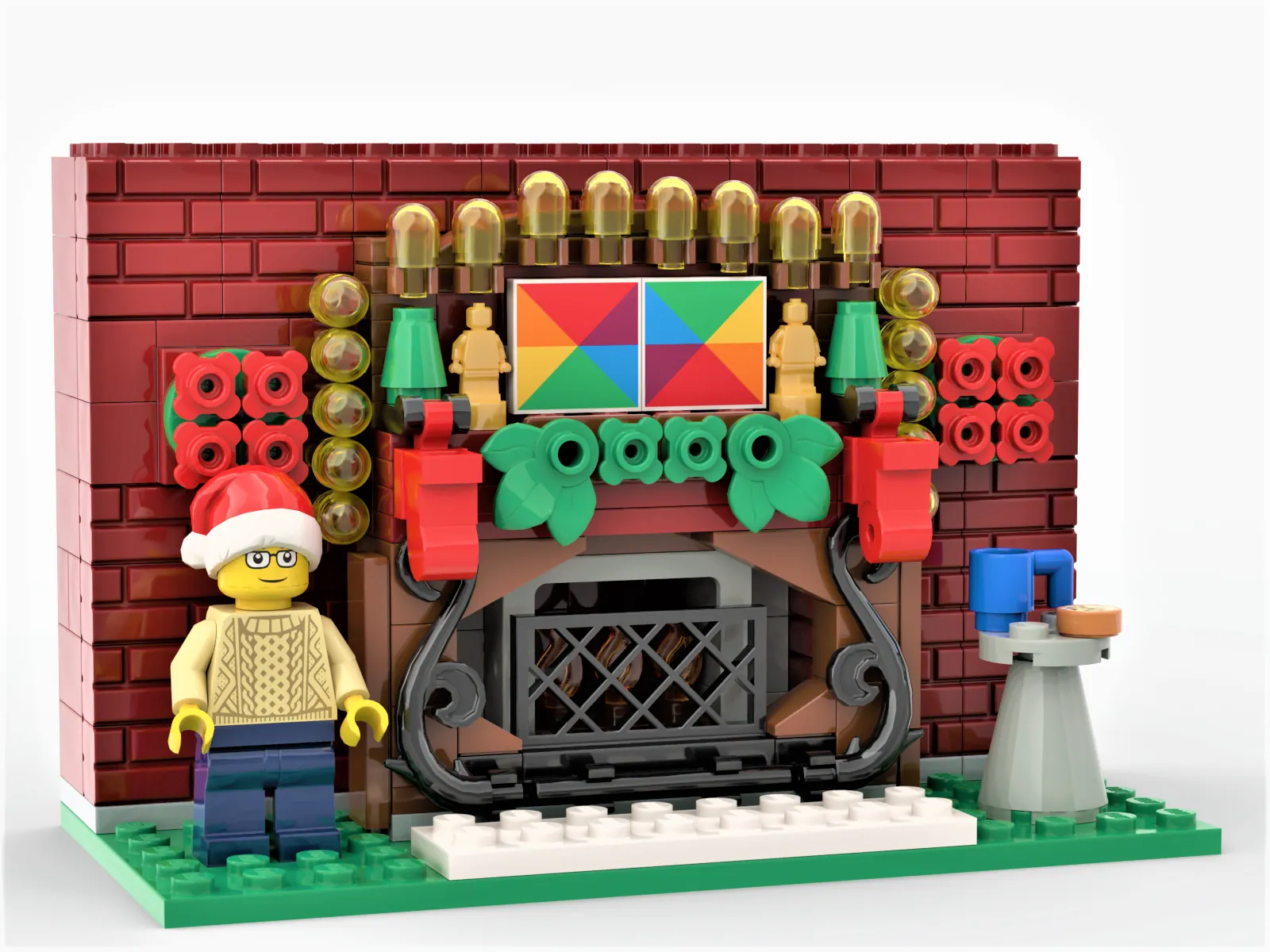 Christmas Fireplace | LEGO® Ideas