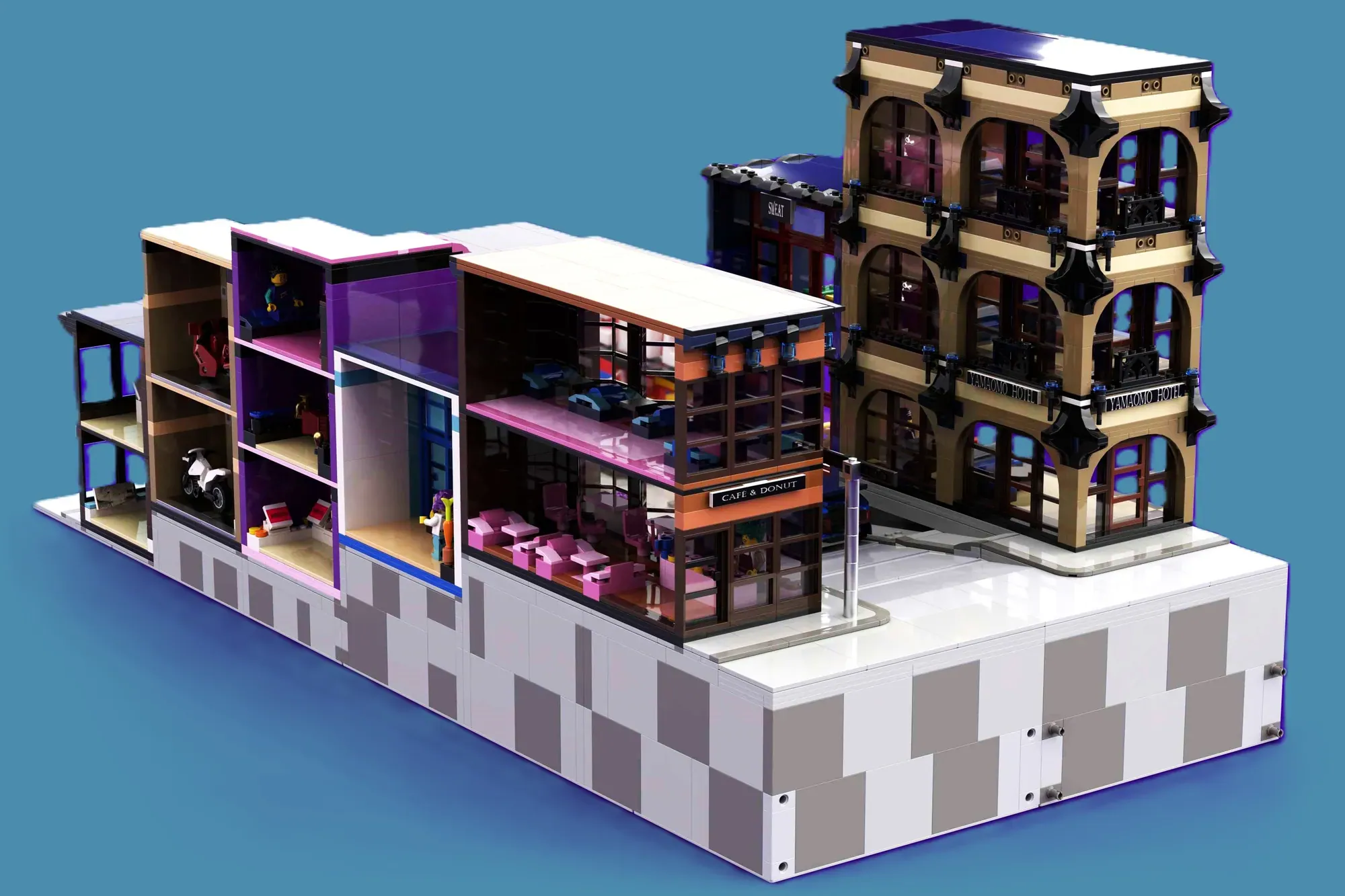 Yamaomo Street, the Sloped Street | LEGO® Ideas