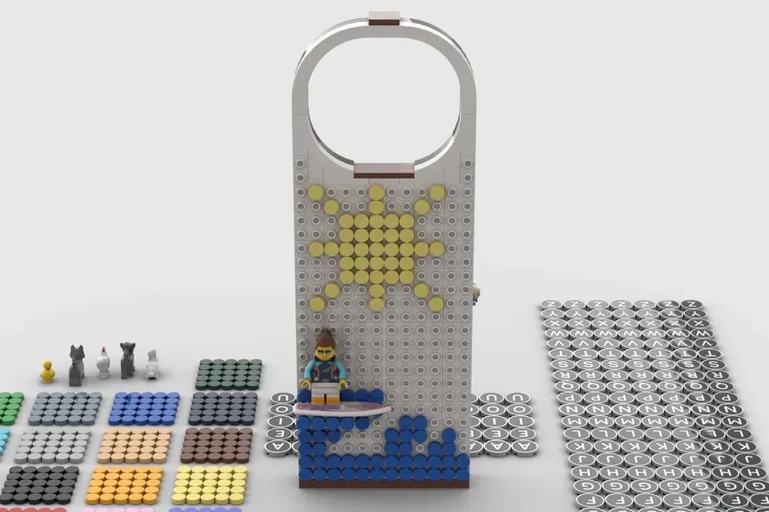 Double-Sided Customizable Hanging Doorknob Sign | LEGO® Ideas