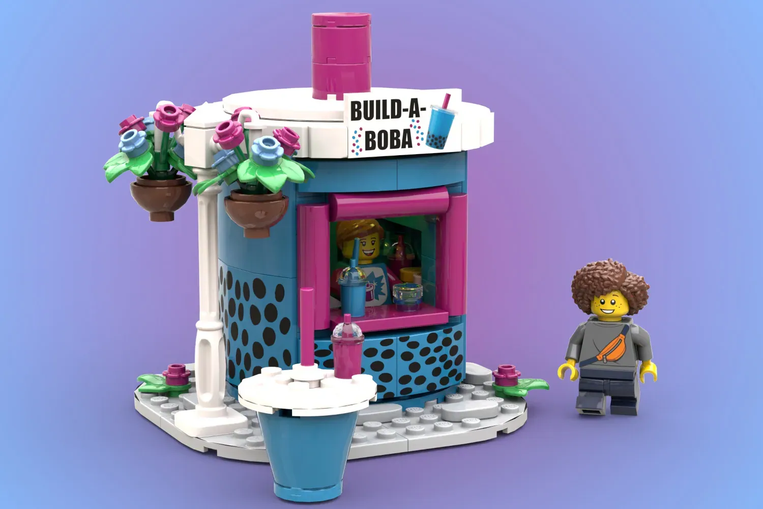 Build-a-Boba Boba Tea Stall | LEGO® Ideas
