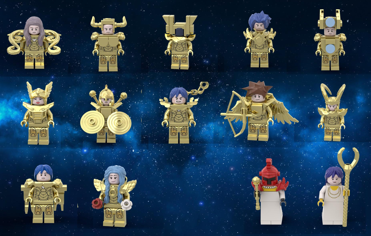 LEGO IDEAS - Saint Seiya Zodiac Gold Saints Houses Sanctuary