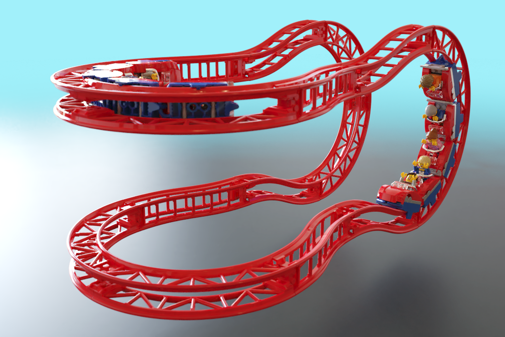 LEGO IDEAS - Double Looping Rollercoaster