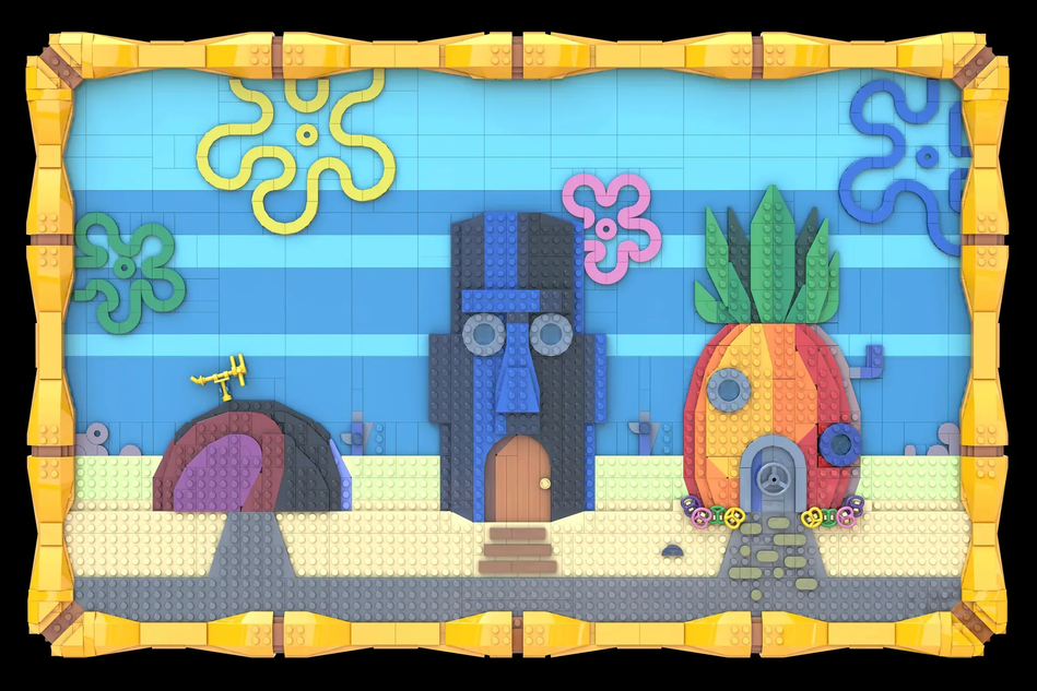 Spongebob Patrick Squidward House