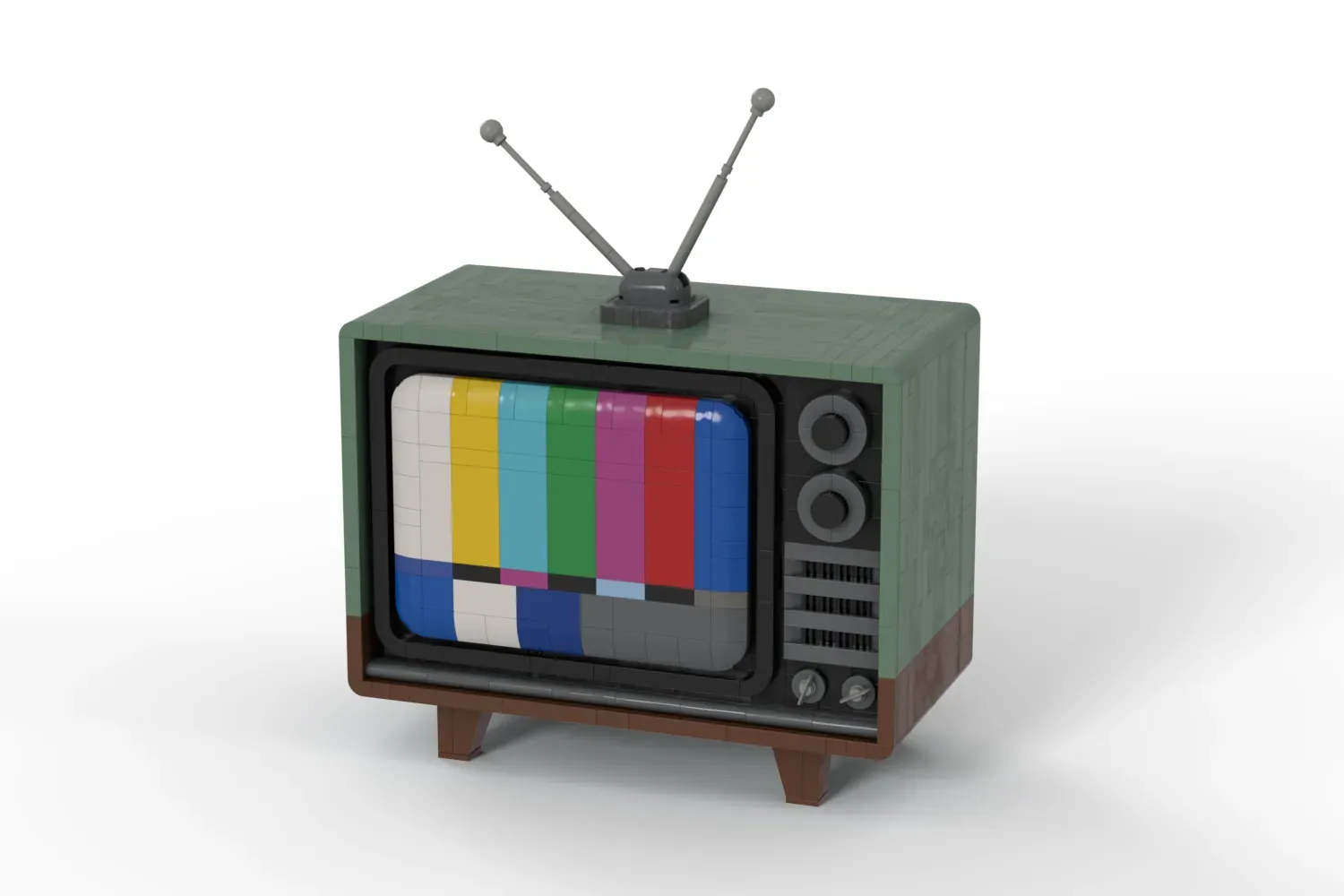 Detailed Classic Retro TV | LEGO® Ideas
