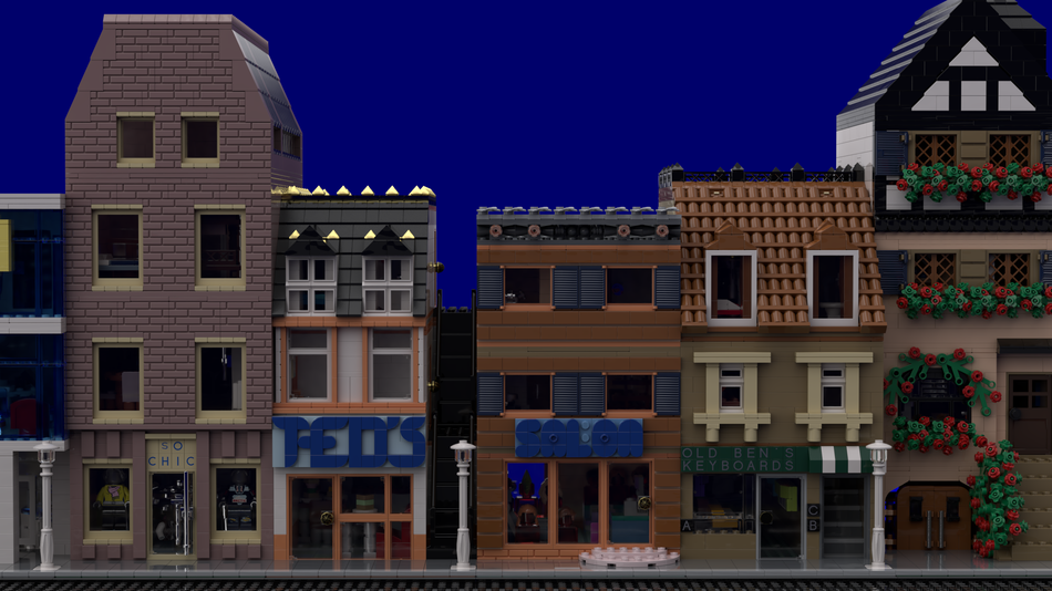 Lego City Road Background