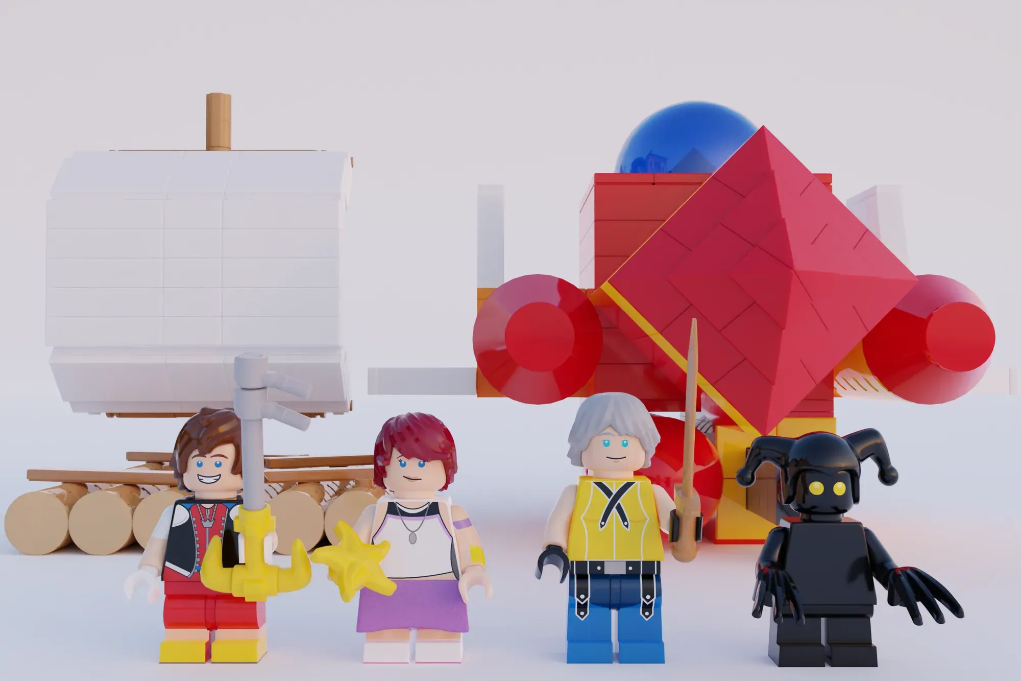 Kingdom Hearts - Gummi Ship and Highwind Raft | LEGO® Ideas