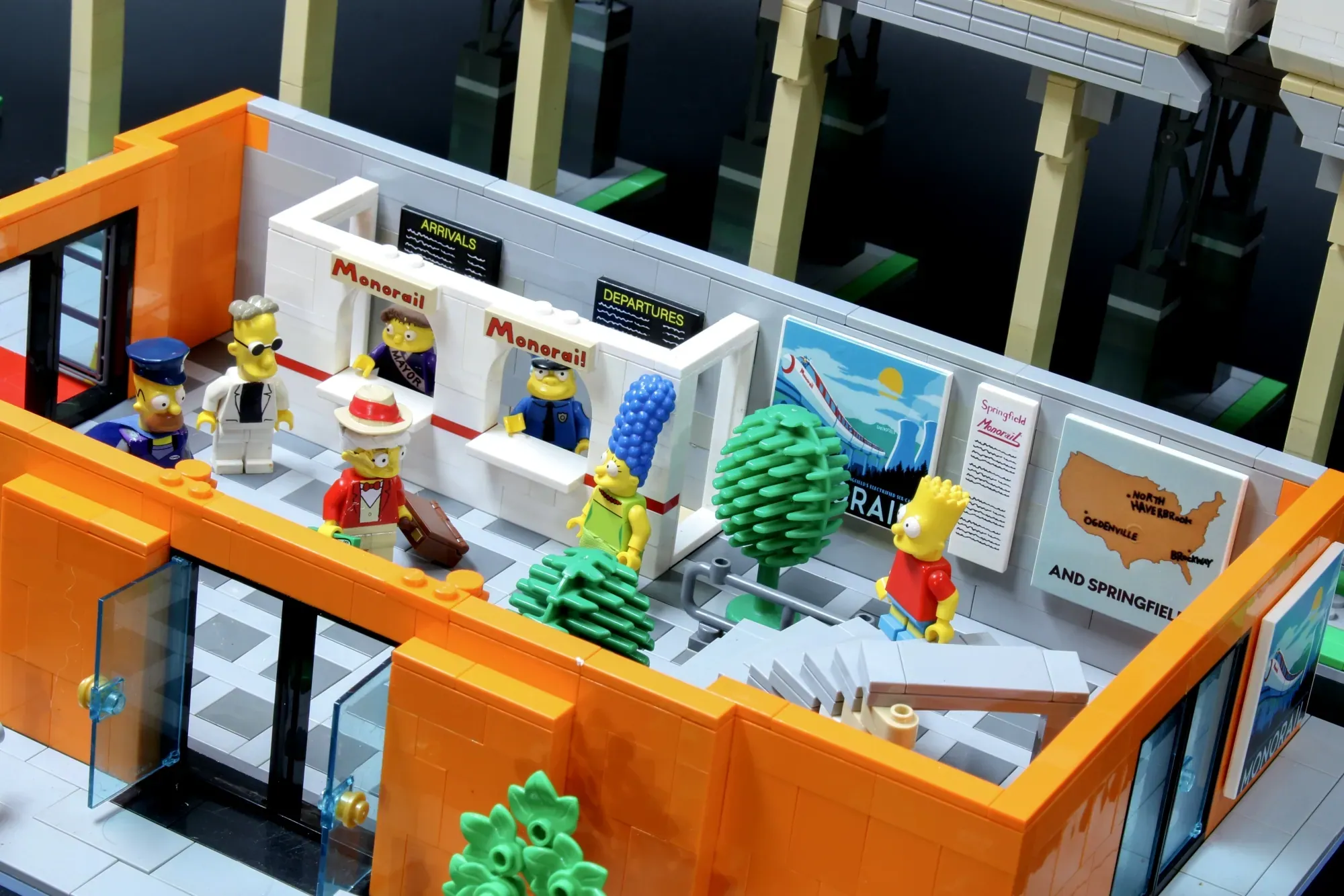 The Springfield Monorail Station | LEGO® Ideas