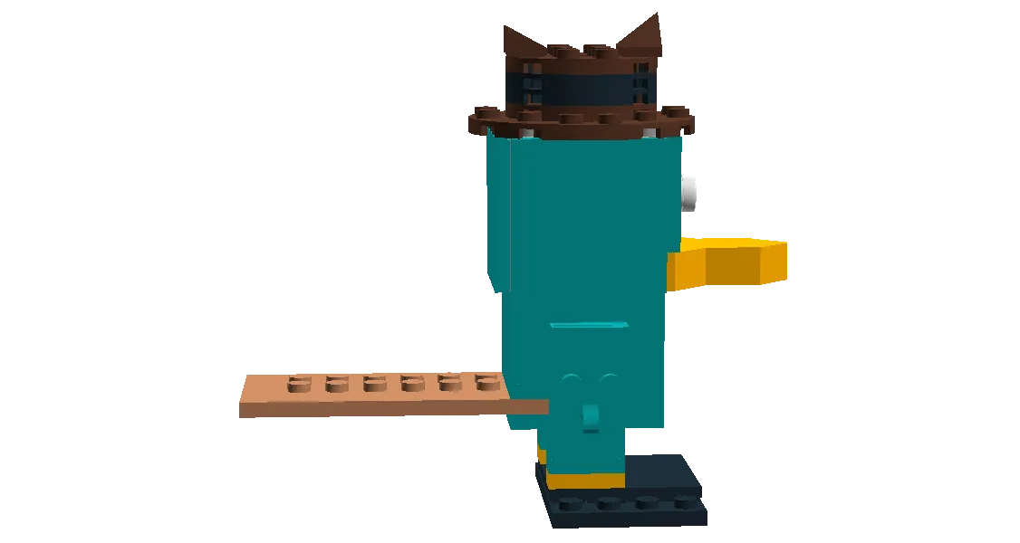 Phineas and Ferb, Perry the Platypus Brickheadz | LEGO® Ideas