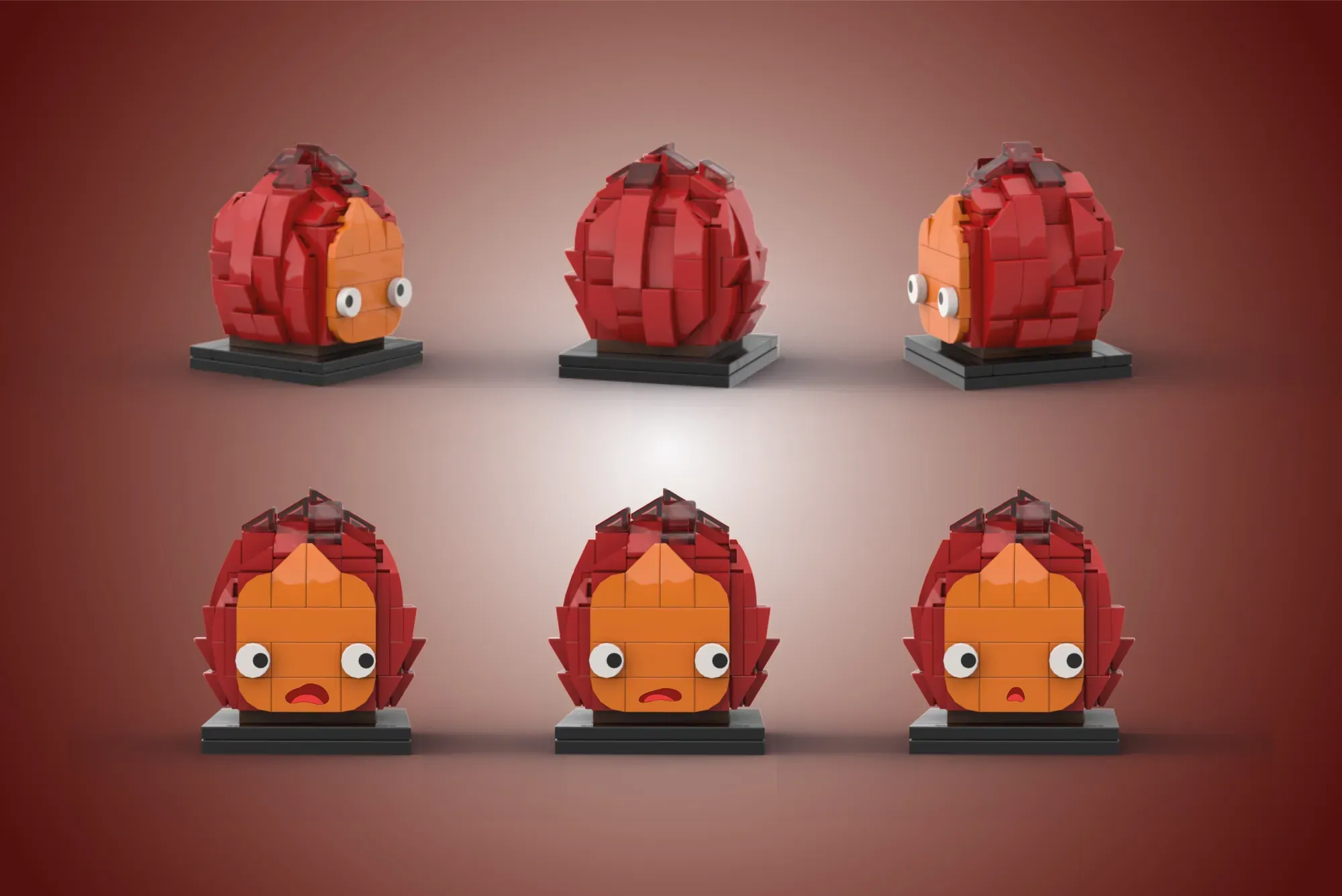 Brickheadz Calcifer // Howl's Moving Castle | LEGO® Ideas