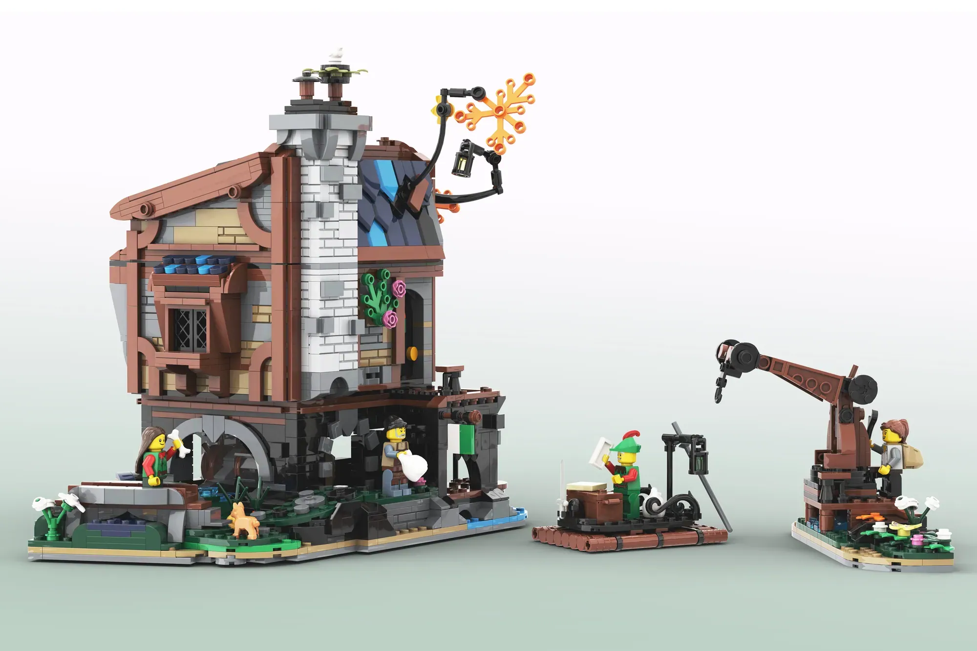 A Medieval Watermill : The Watermill's Secret | LEGO® Ideas