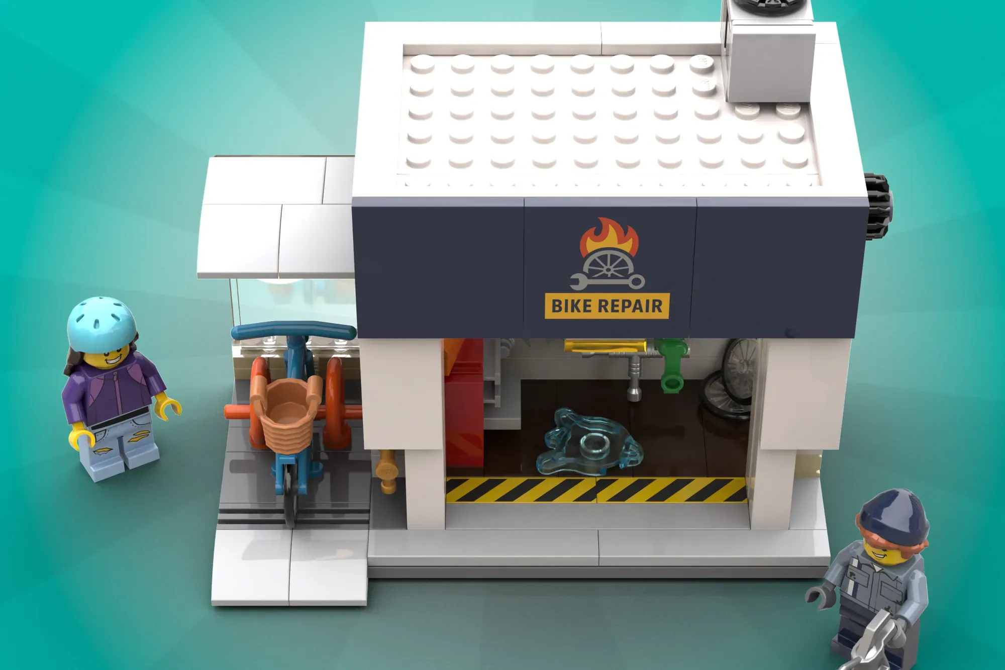 Bicycle Repair Kiosk | LEGO® Ideas