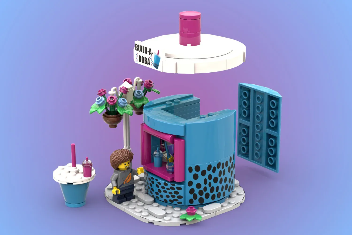 Build-a-Boba Boba Tea Stall | LEGO® Ideas
