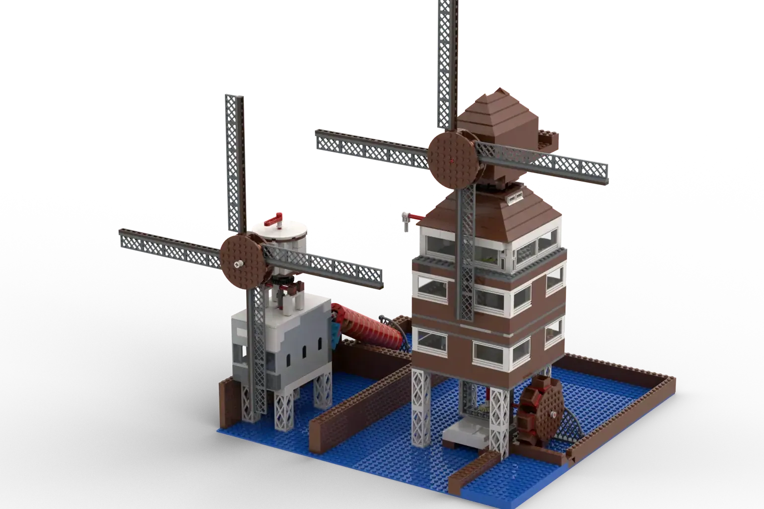 A Dutch Water Mill Versus Archimedes System | LEGO® Ideas